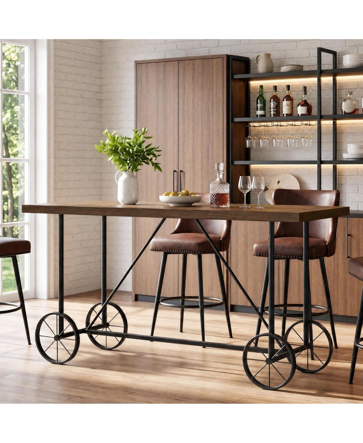 Click here for Tribesigns 63-Inch Long Bar Table  Counter Bar Hei... prices