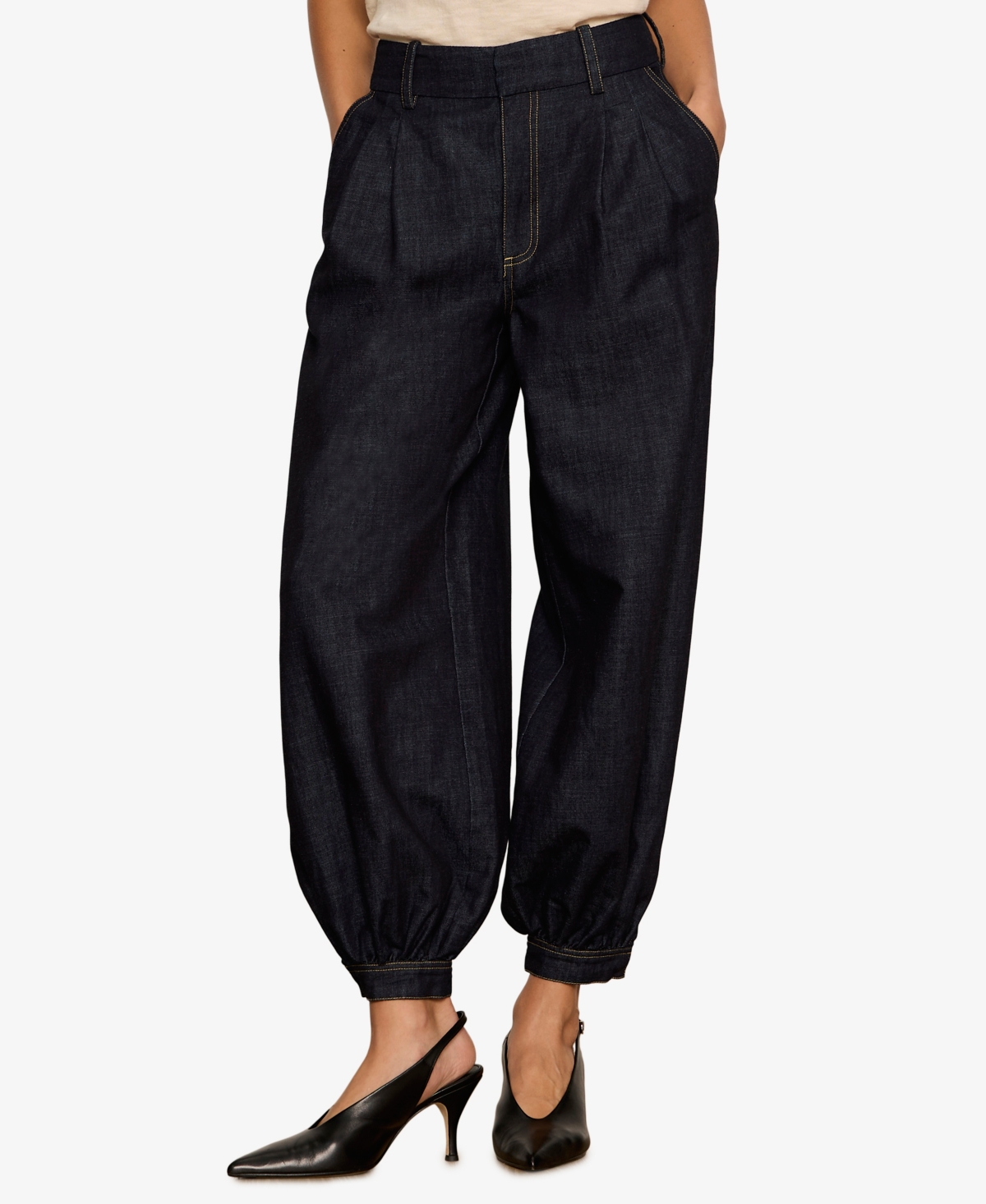 Click here for Sanctuary Womens Mid-Rise Balloon-Leg Ankle Jeans... prices