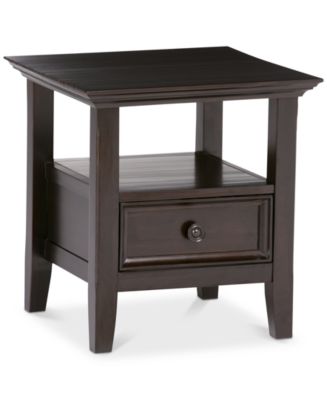 Canton End Table in Dark American Brown, , Quick Ship - Macy's