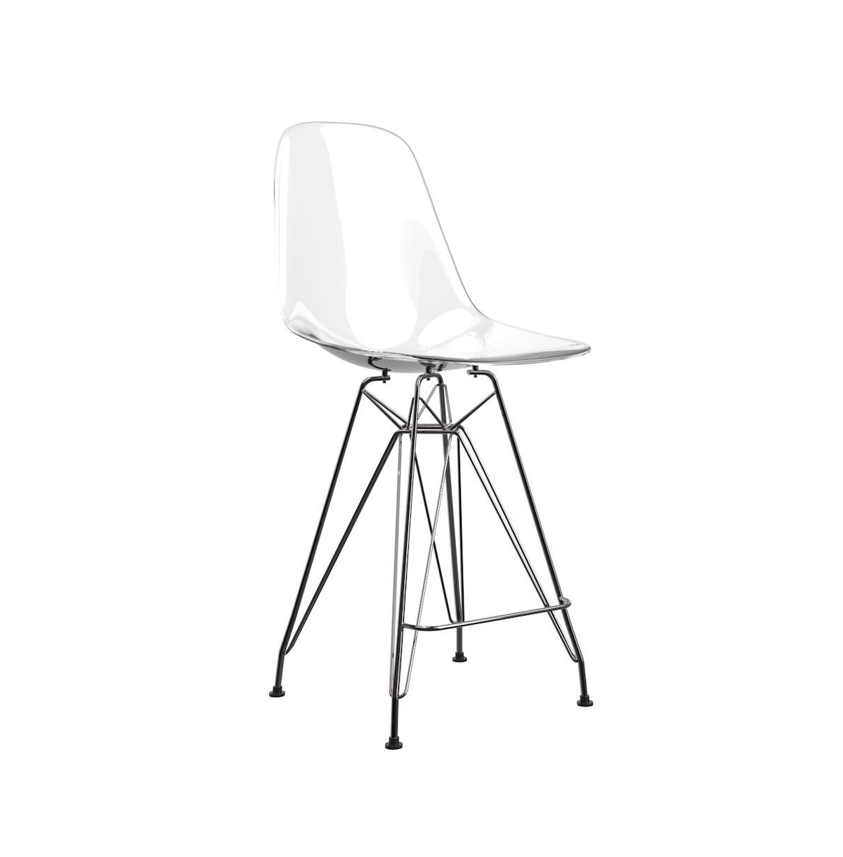 Click here for LeisureMod Cresco Molded Eiffel Side Chair - Clear prices
