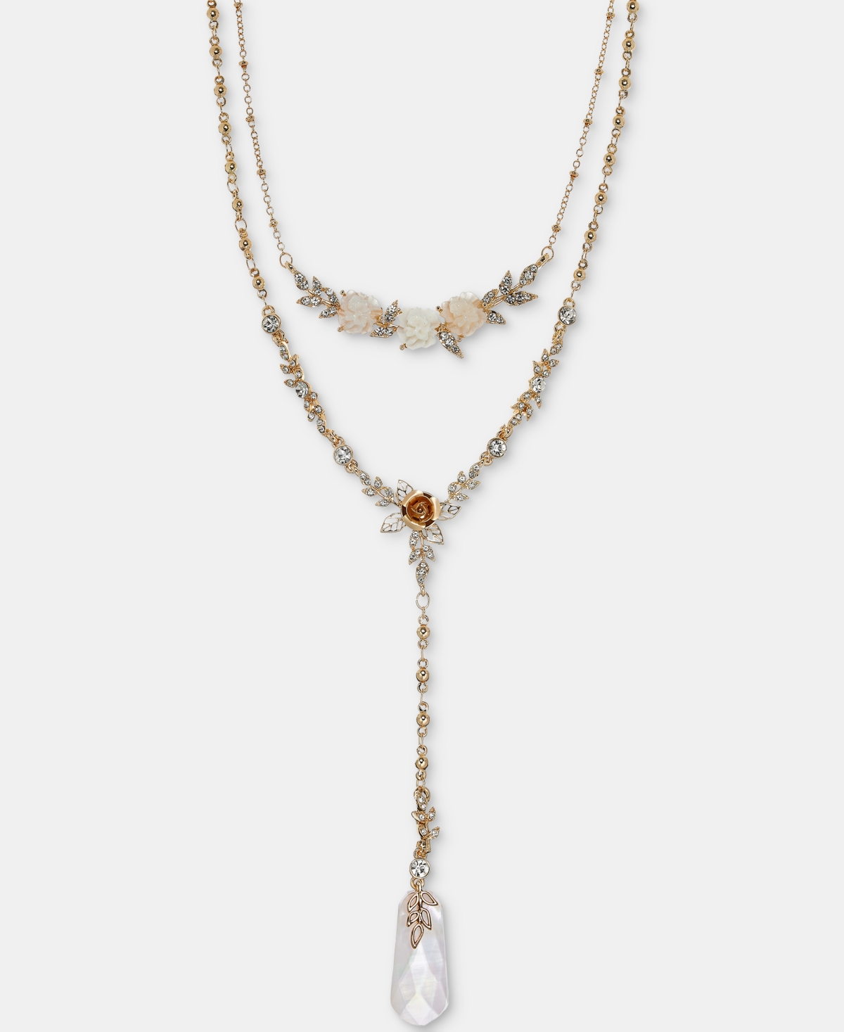 Click here for lonna & lilly Flower Layered Lariat Necklace  16 +... prices