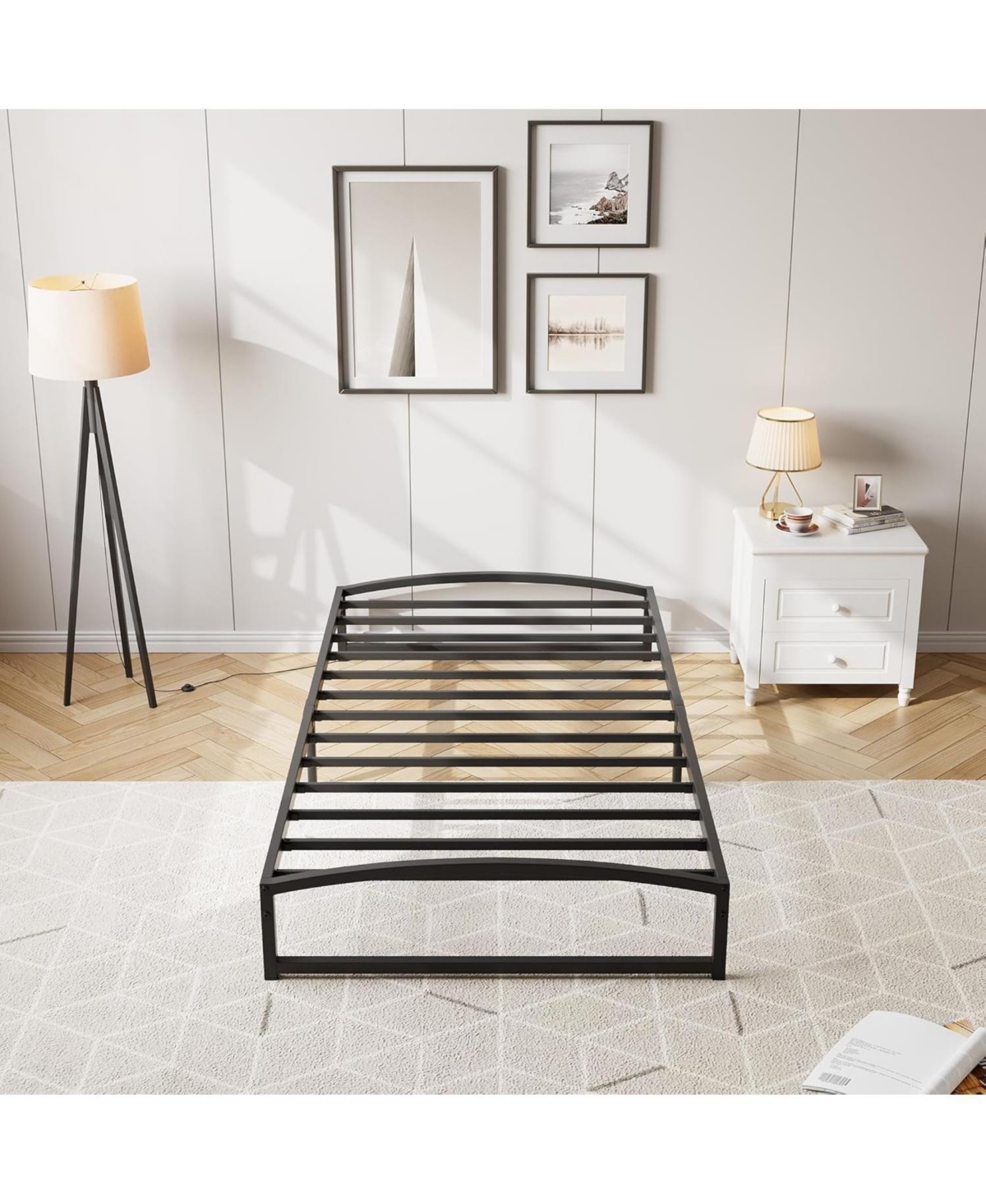 Click here for gaomon Twin Low Bed Frame 10 Inch Heavy Duty Metal... prices