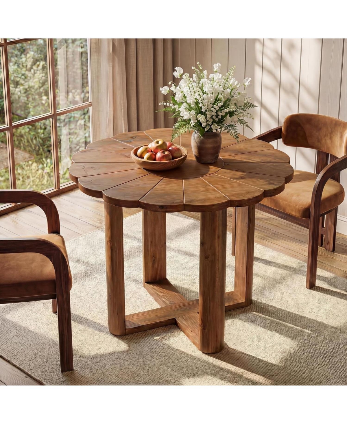 Click here for Tribesigns 31.5-Inch Solid Wood Round Dining Table... prices