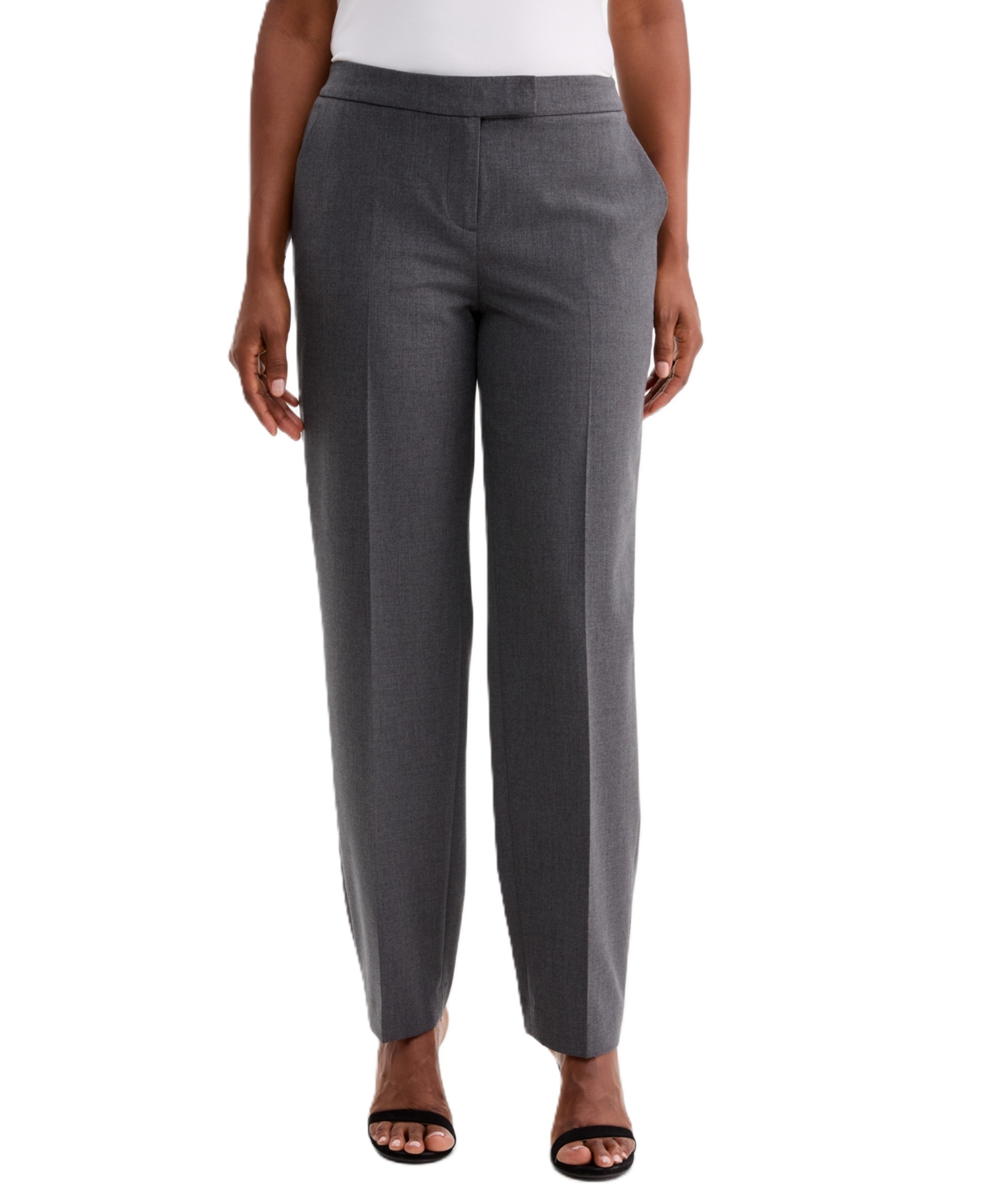 Click here for Kasper Petite Slim-Leg Mid-Rise Pants - Modern Cha... prices