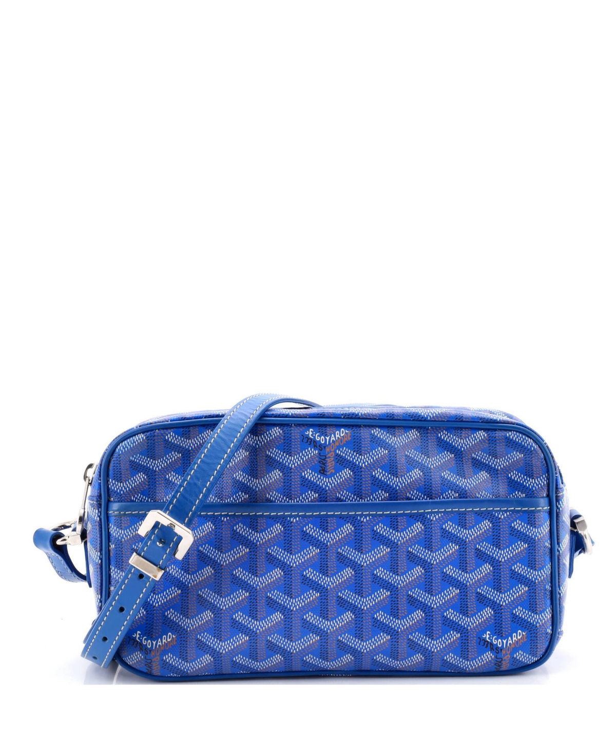 Click here for Pre-Owned Goyard Cap Vert Bag Coated Canvas - Blue prices