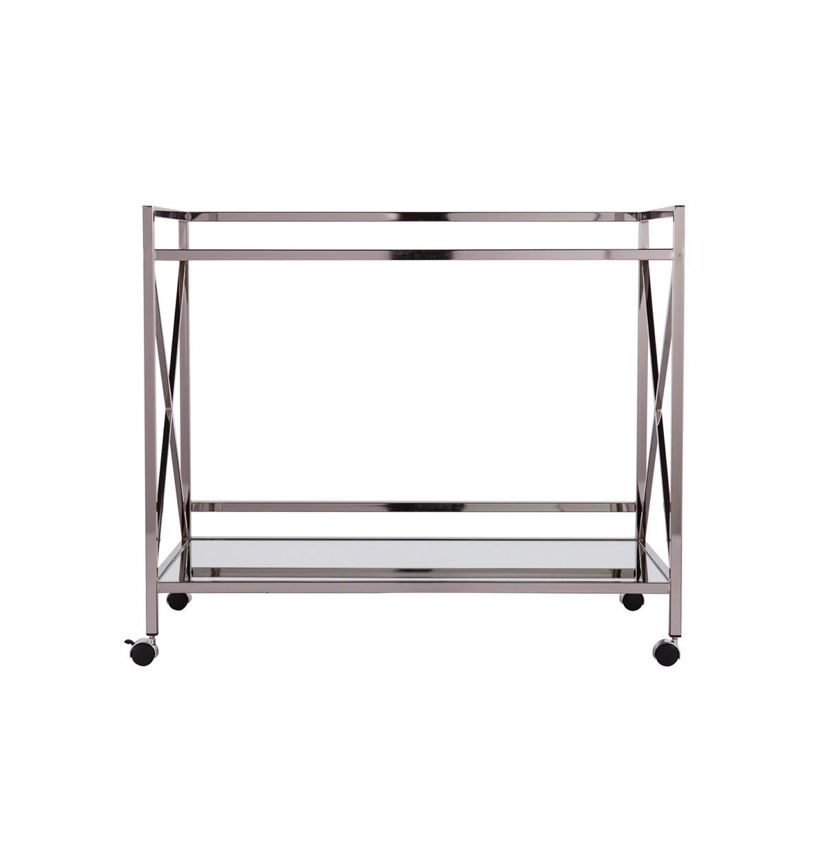 Click here for Augusta Home Maxton Bar Cart - Silver/Charcoal prices
