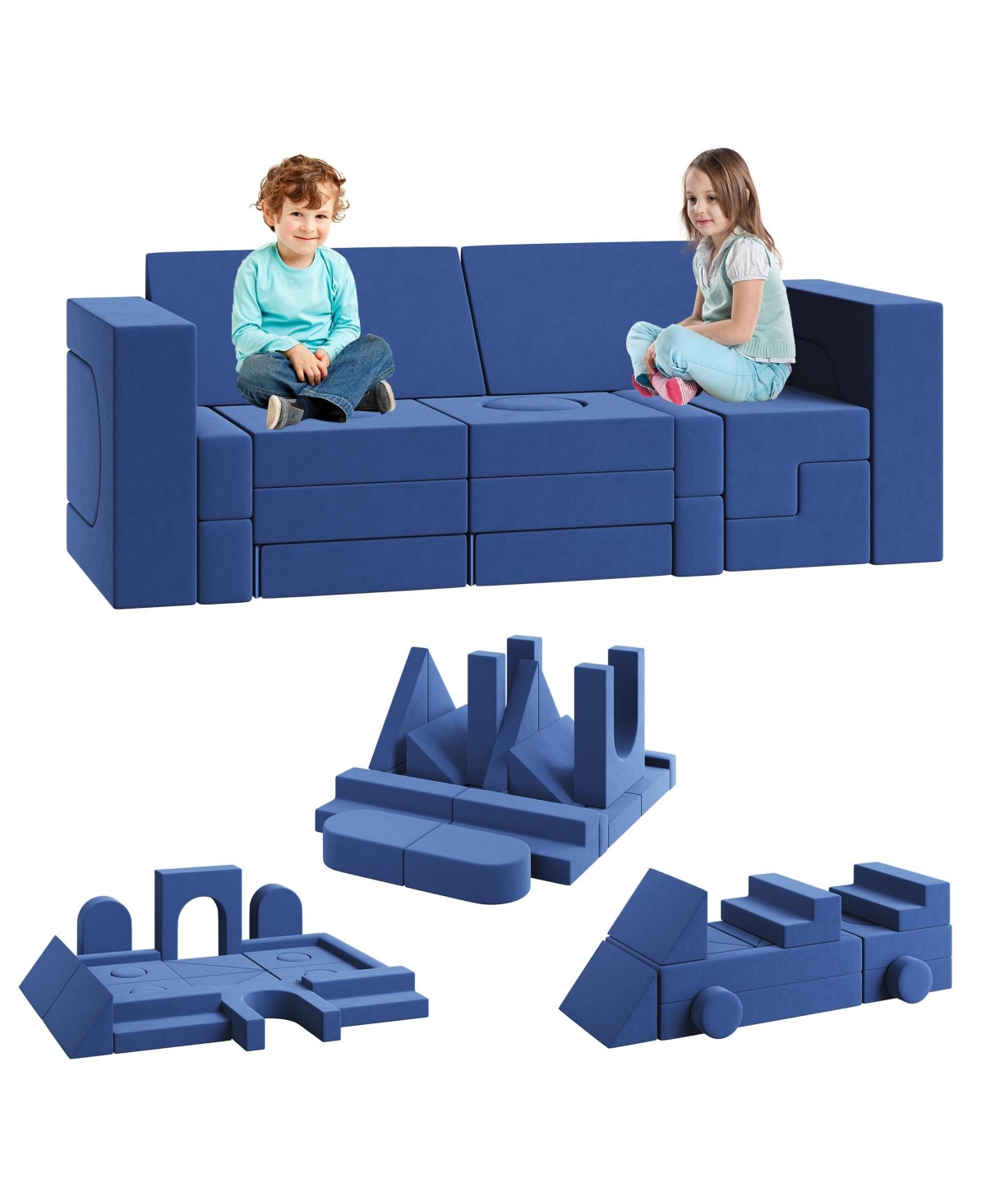 Click here for homfan 22-Piece Modular Kids Play Couch  Convertib... prices
