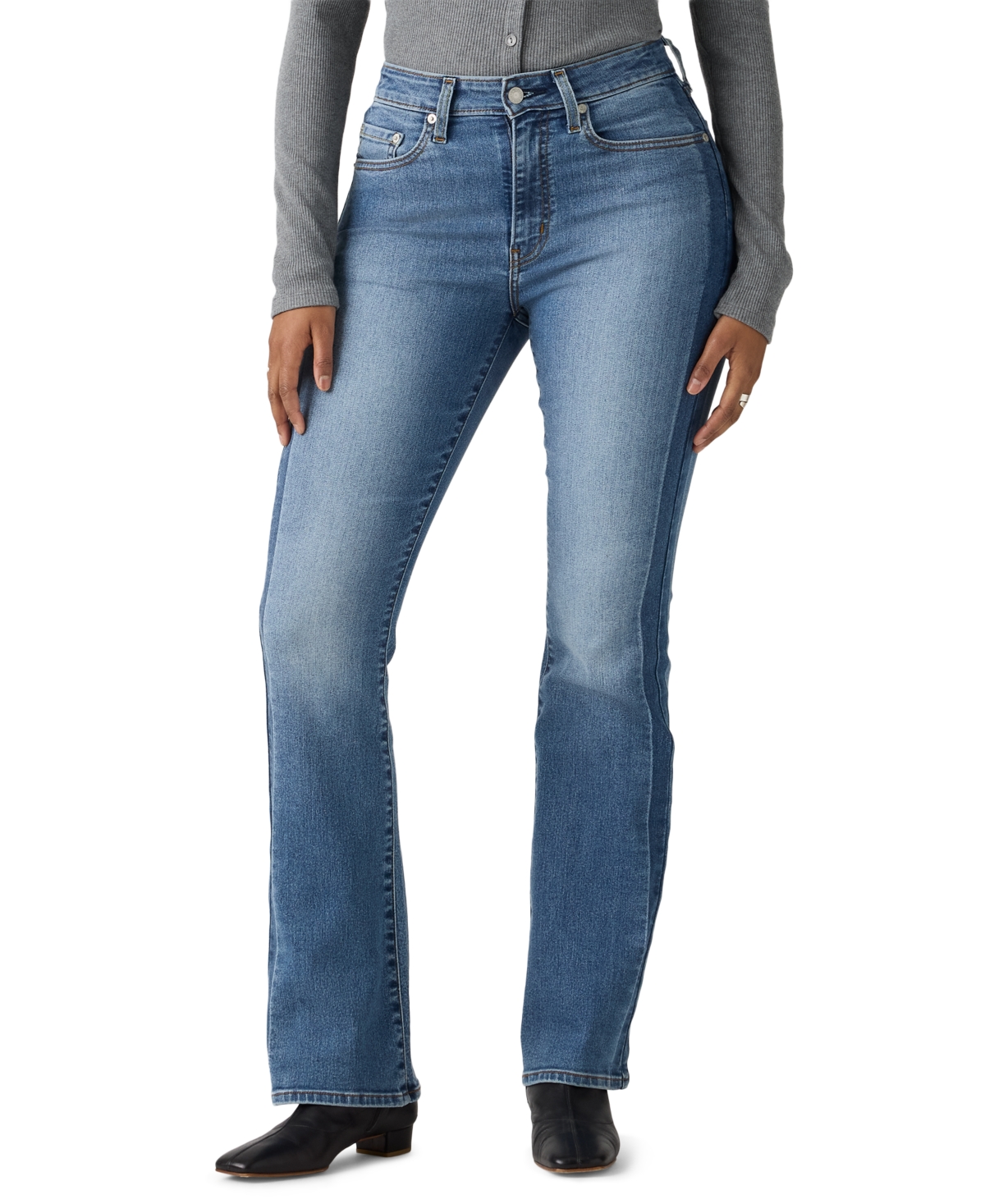 Click here for Levis 725 High-Waist Classic Stretch Bootcut Jeans... prices