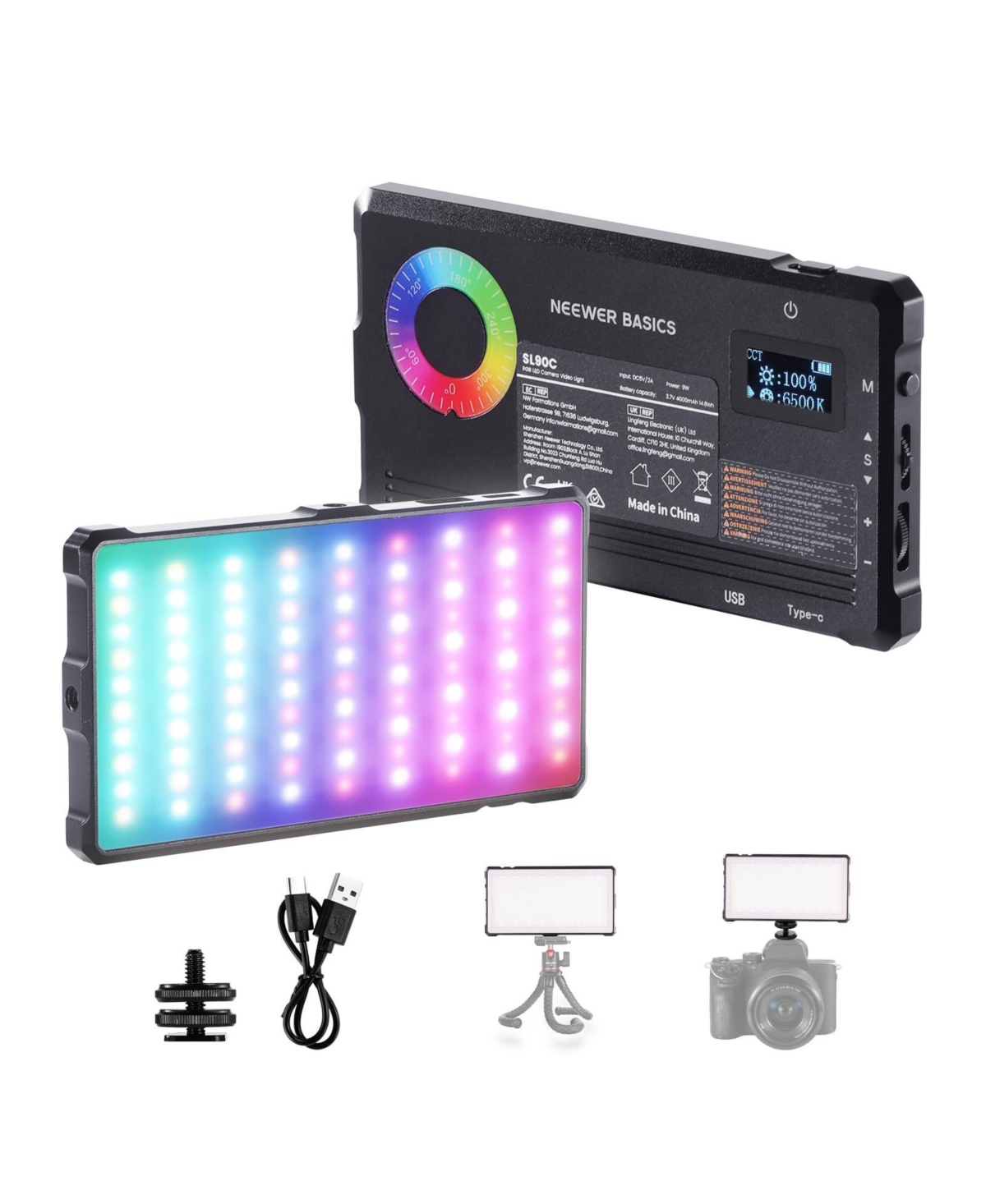 Click here for Neewer SL90C Led Video Light with 8W  4000mAh  270... prices