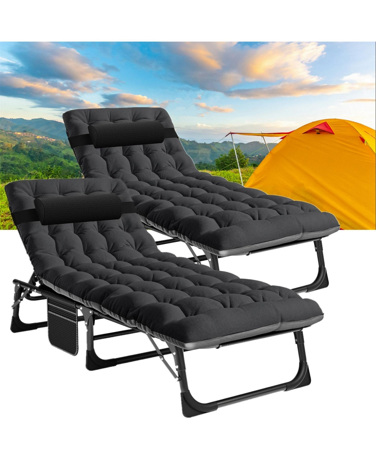 Click here for Aboron 2 Pack 4-in-1 Sunbathing Lounge Chair with... prices