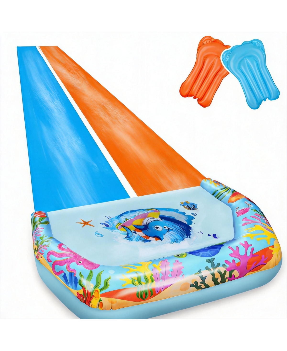 Click here for Aofar 40FT Double Slip Water Slide Bodyboard Crash... prices
