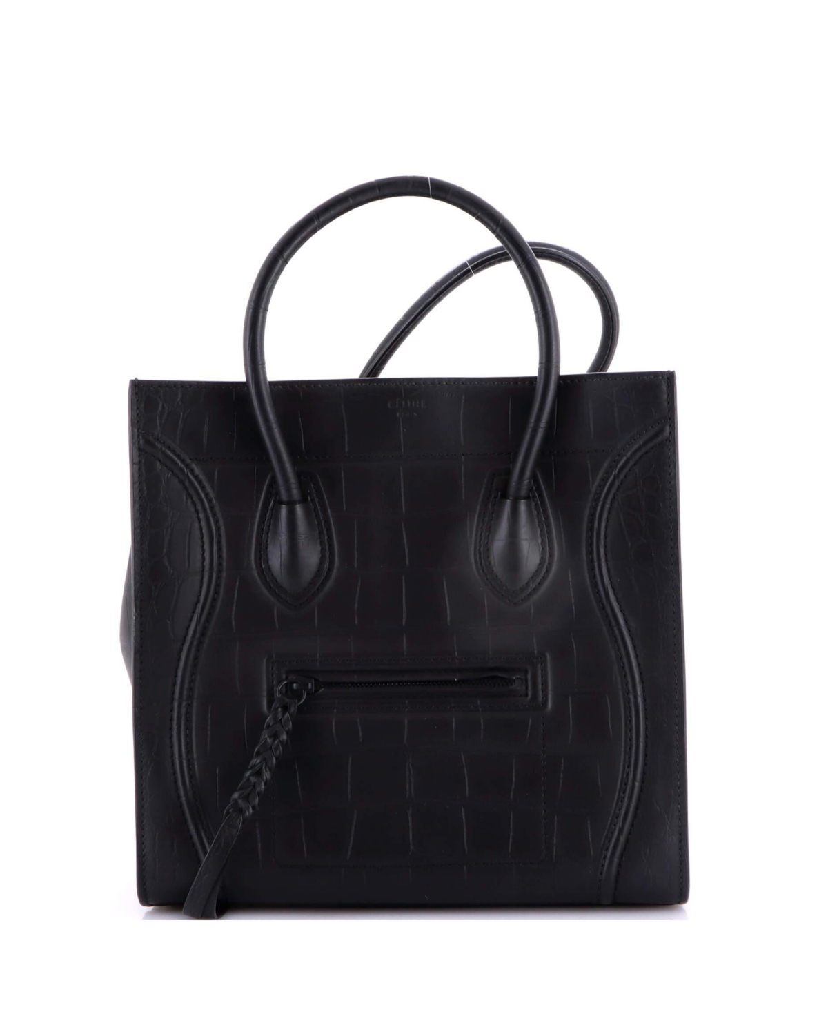 Click here for Pre-Owned Celine Medium Phantom Bag Embossed Leath... prices