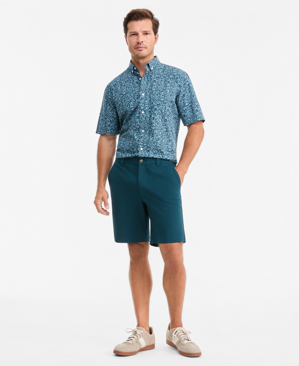 Click here for Club Room Mens Regular-Fit 9 4-Way Stretch Shorts... prices