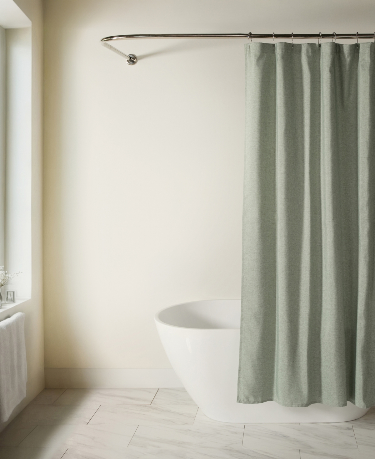 Click here for ienjoy Home Linen-Look Shower Curtains  72 x 72 -... prices
