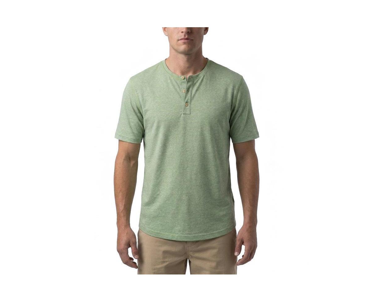 Click here for Surfside Supply Co. Mens Sean Jersey Henley - Gree... prices