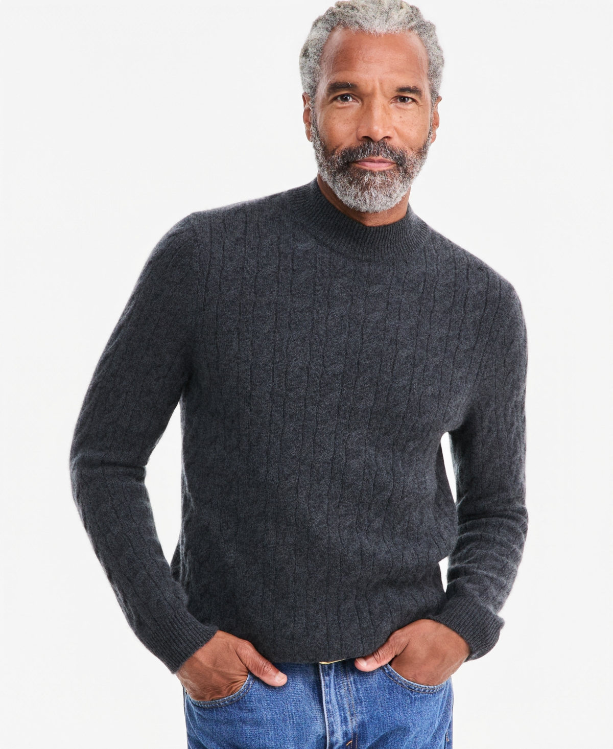 Click here for Club Room Mens Premium Cashmere Cable-Knit Turtlen... prices