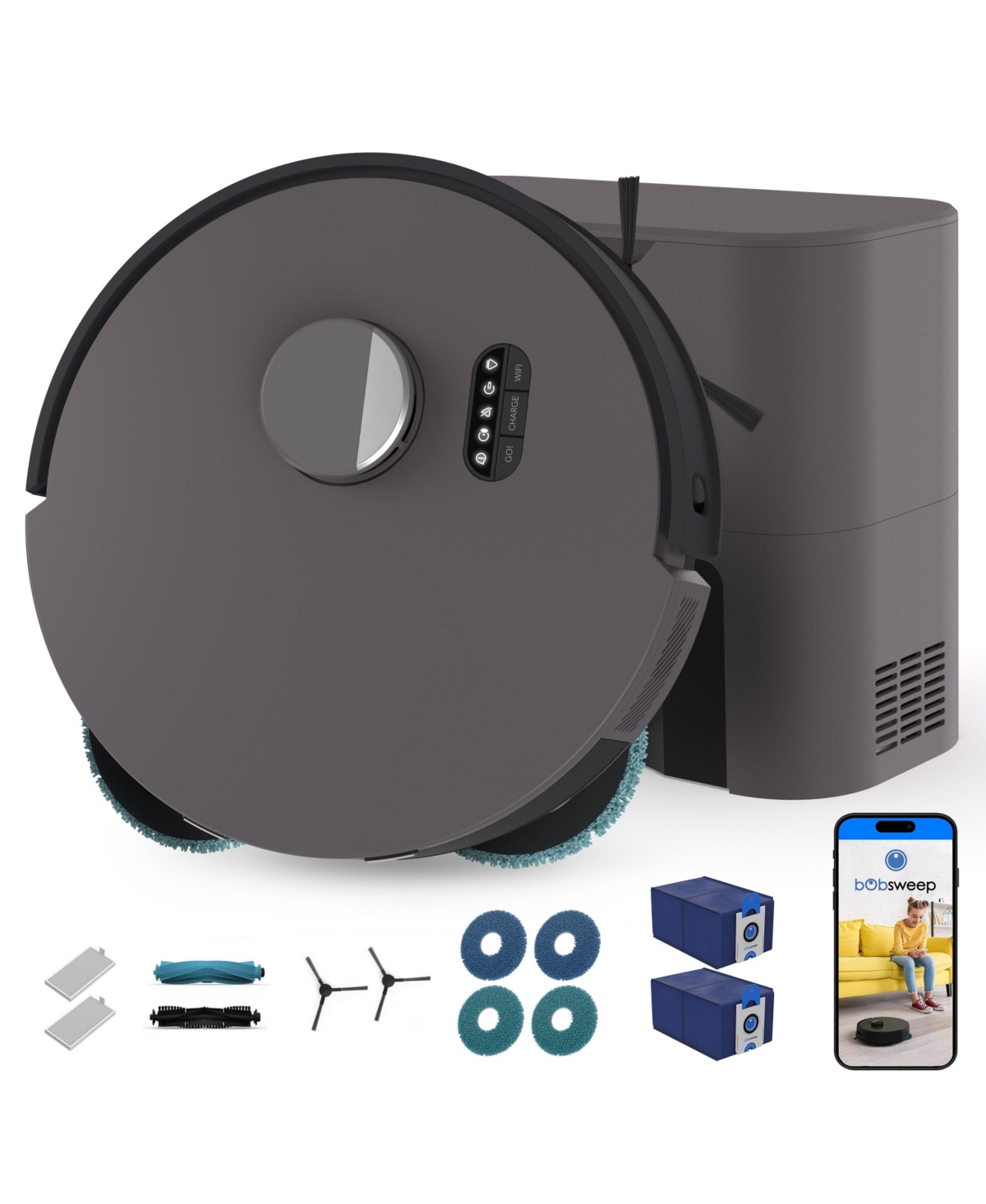 Click here for bObsweep Dustin Combo Robot Vacuum with Auto-Lift... prices