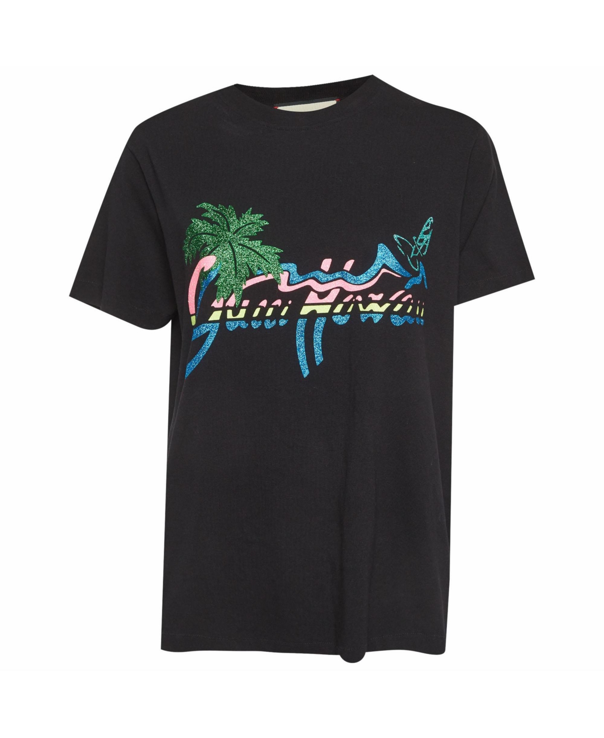 Click here for Pre-Owned Gucci Womens Hawaii Print Jersey T-Shirt prices