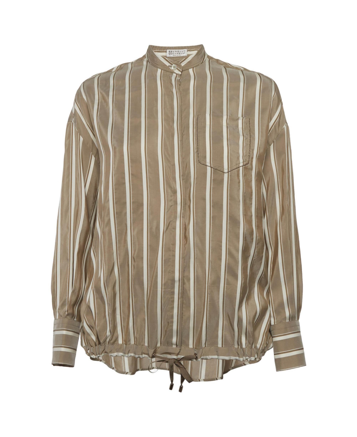 Click here for Pre-Owned Brunello Cucinelli Womens Striped Silk M... prices
