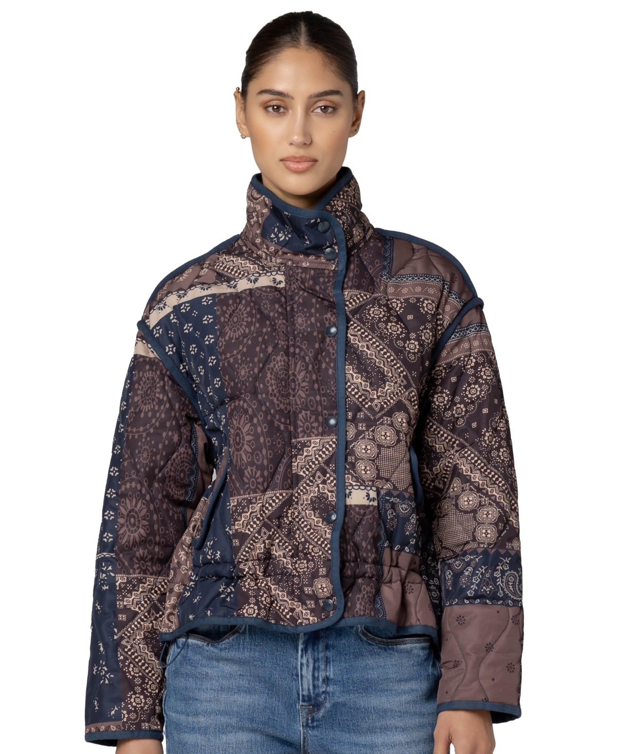 Click here for Blank Nyc Womens Dust and Daydream High Collar Qui... prices