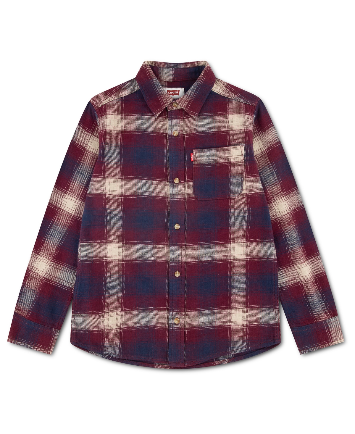 Click here for Levis Toddler Boys 2T-4T Shadow Plaid Shirt - Tawn... prices