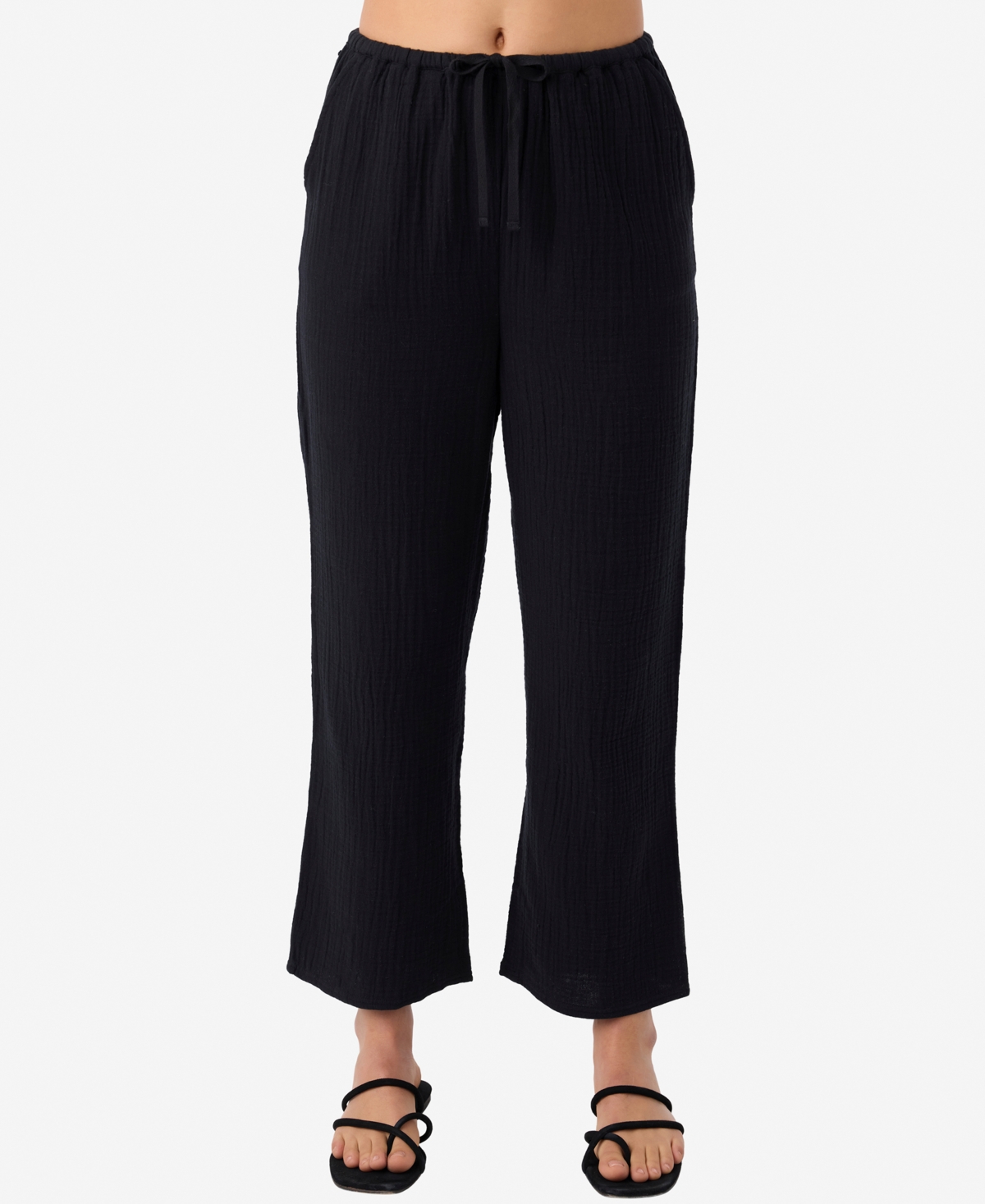 Click here for ONeill Womens Brenda Pull-On Wide-Leg Pants - Blac... prices