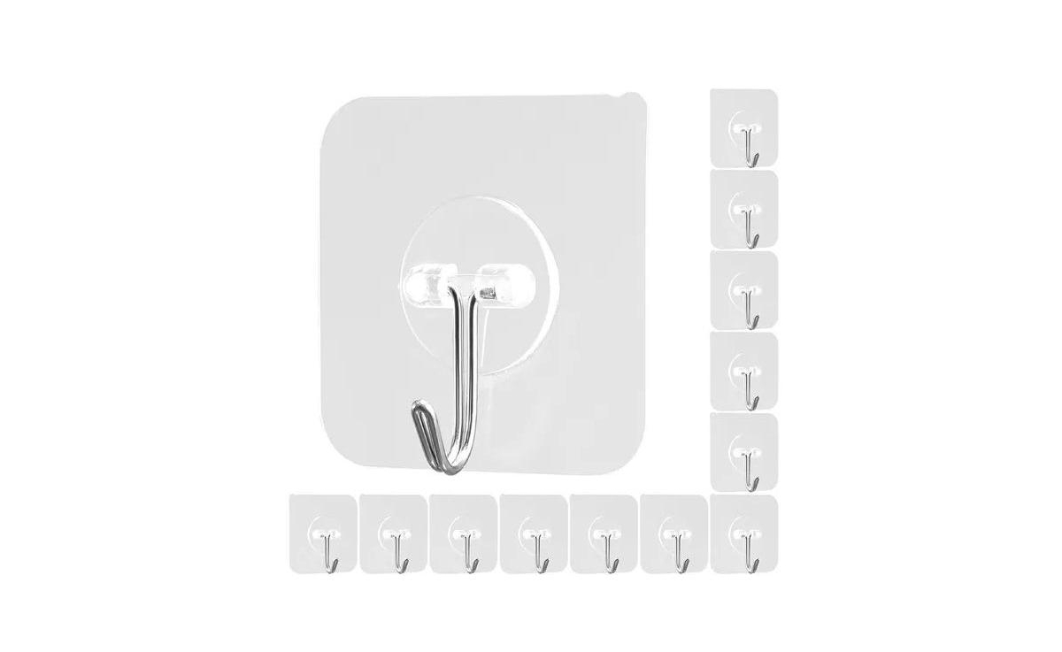 Click here for Viyet 12-Pack Adhesive Wall Hooks - Heavy-Duty Sta... prices