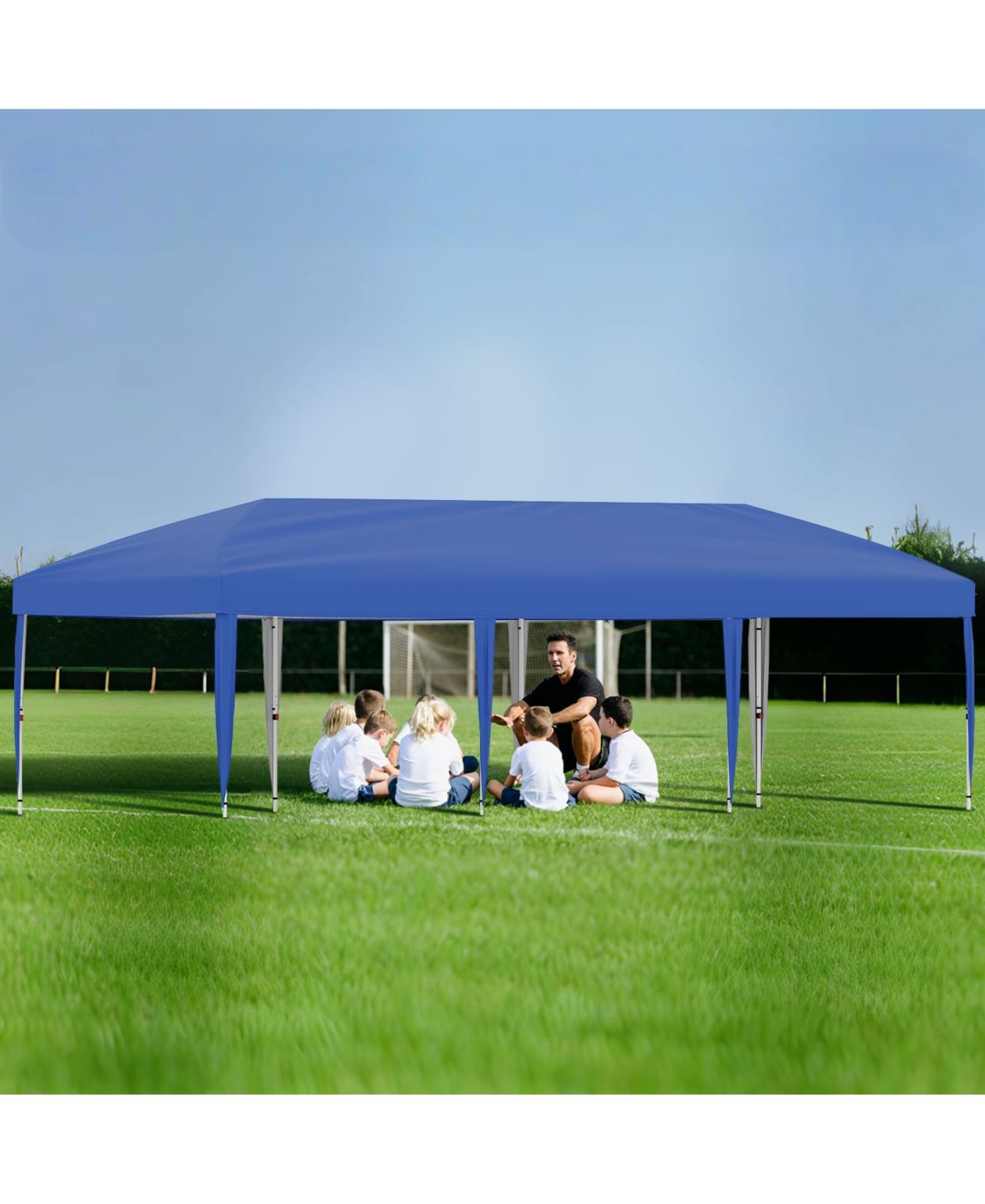 Click here for homfan 10x30 Ft Pop Up Canopy Tent with Steel Fram... prices