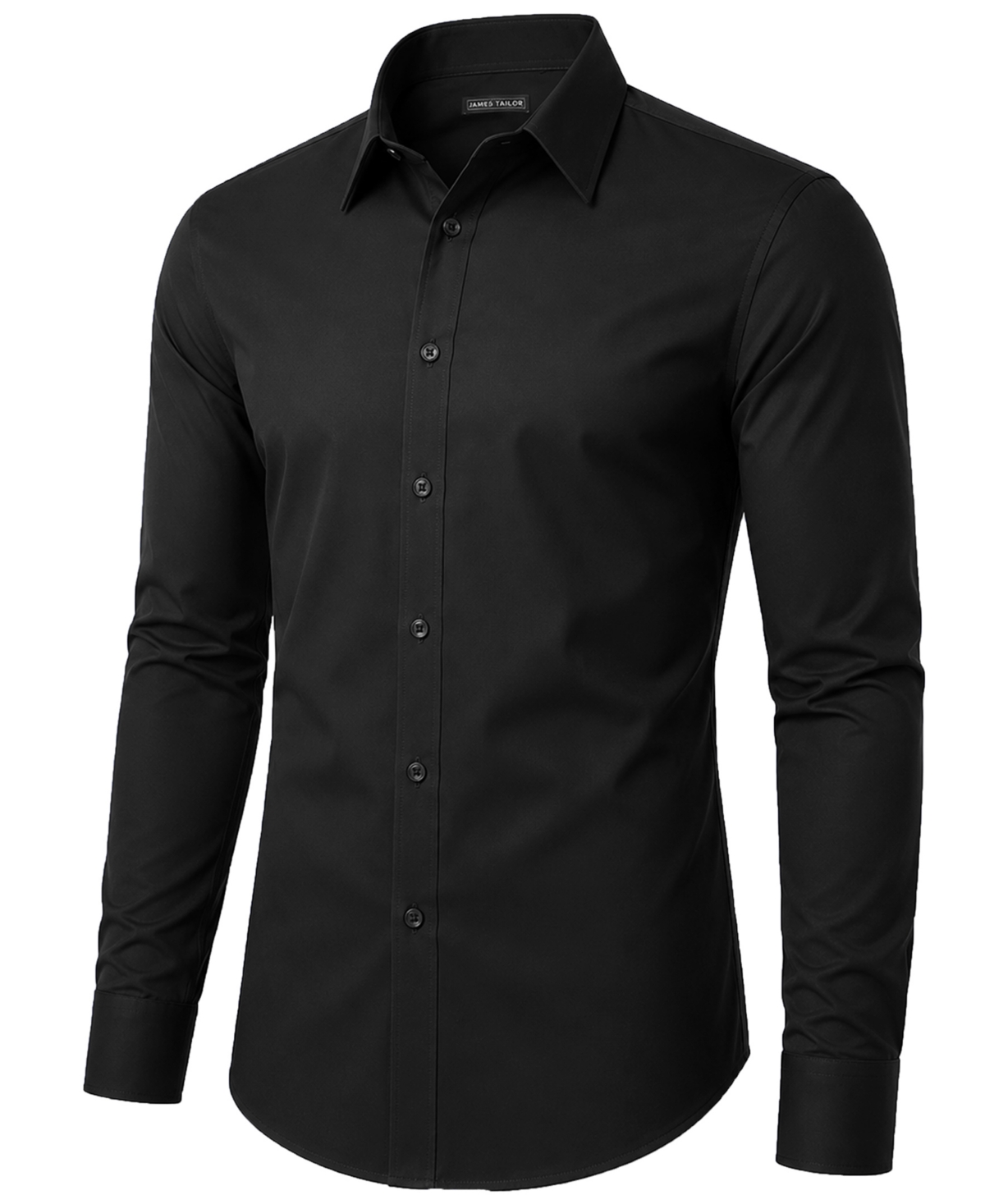 Click here for James Tailor Mens Slim-Fit Stretch Dress Shirt - B... prices