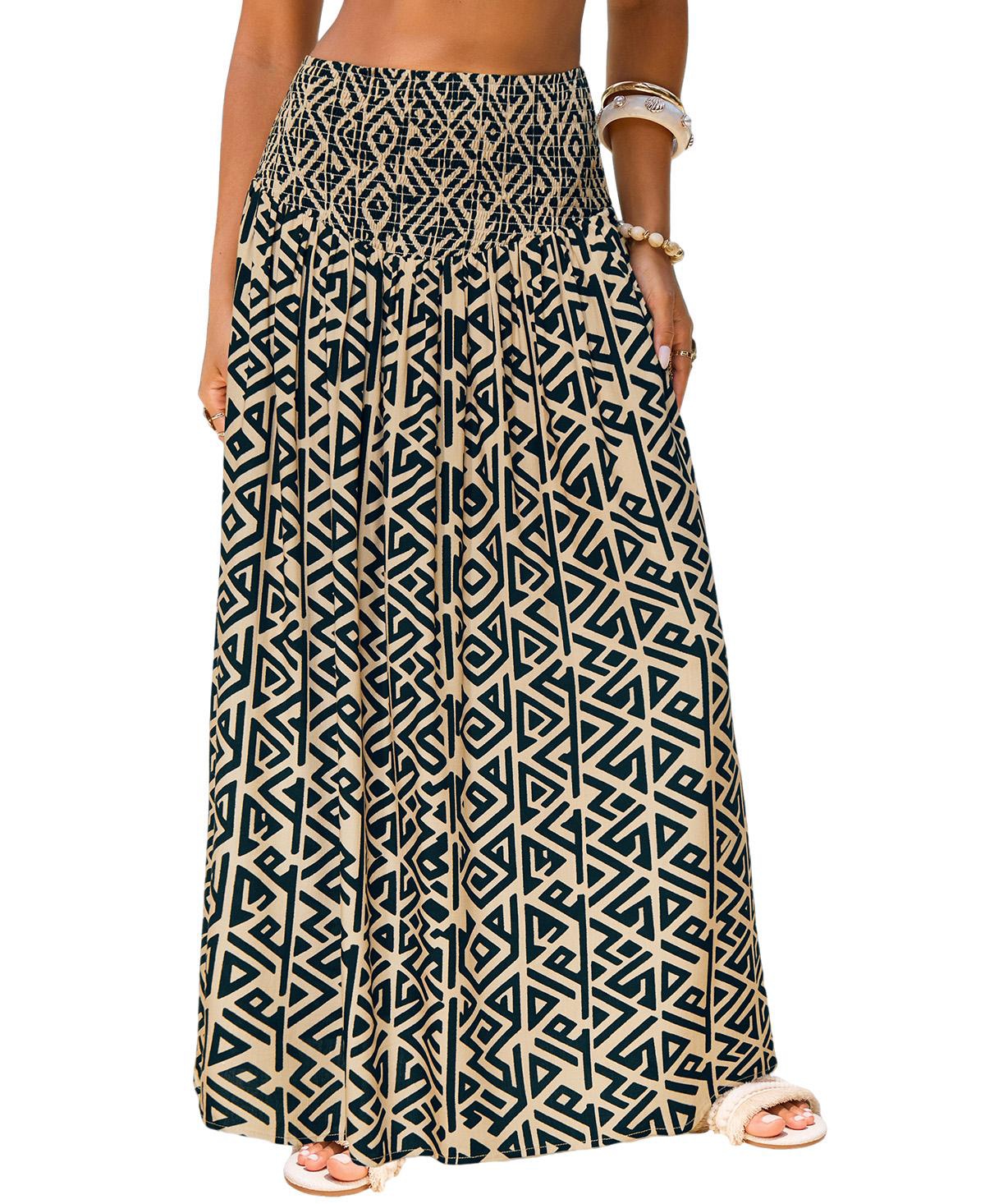 Click here for Cupshe Womens Earthshine Ornate Maxi Skirt - Black prices