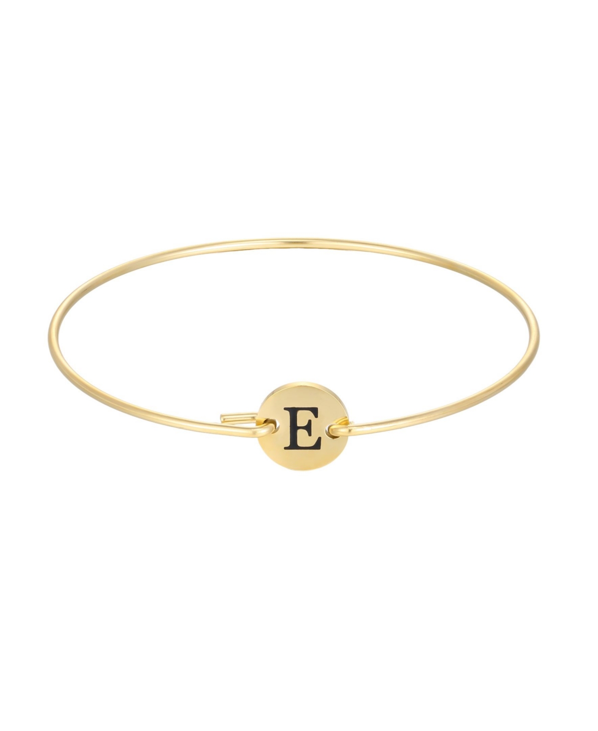 Click here for Adornia Tarnish Resistant Gold Engraved Initial Di... prices