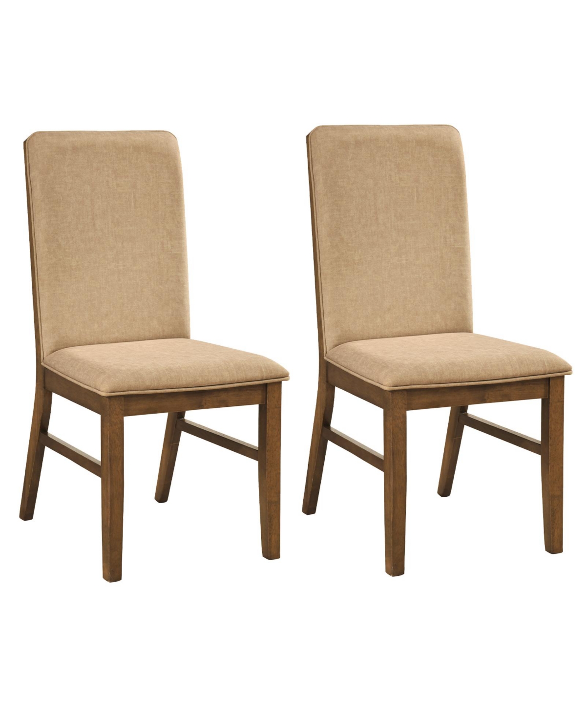 Click here for Gymax Upholstered Dining Chairs Set of 2 with Soli... prices