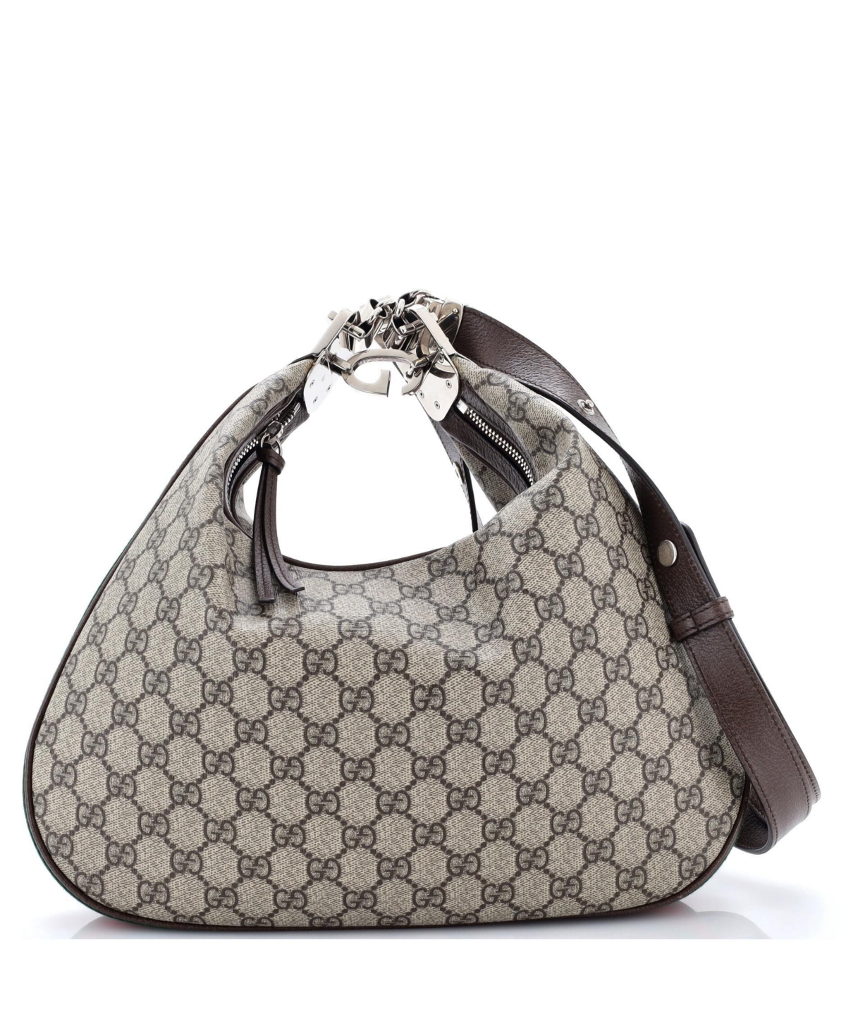 Click here for Pre-Owned Gucci Medium Attache Shoulder Bag Gg Coa... prices
