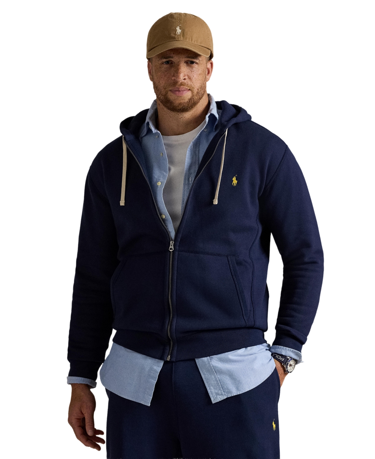 Click here for Polo Ralph Lauren Mens Big & Tall Full-Zip Signatu... prices