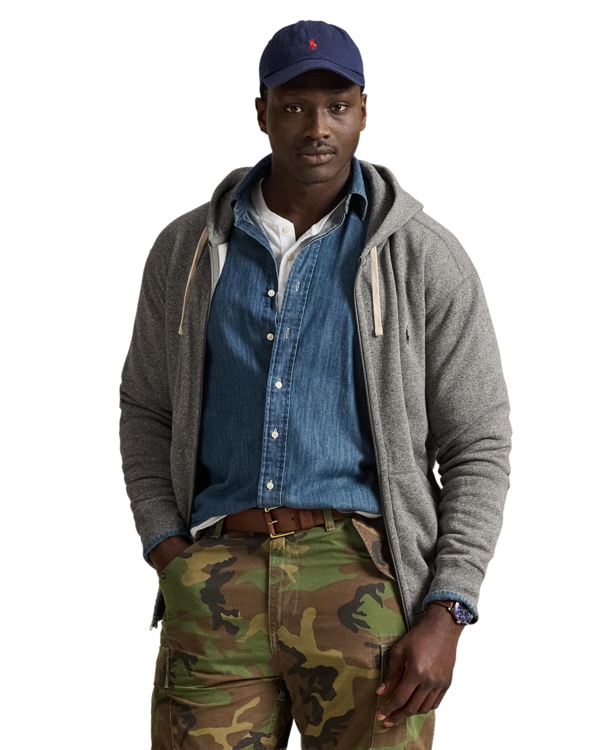 Click here for Polo Ralph Lauren Mens Big & Tall Full-Zip Signatu... prices