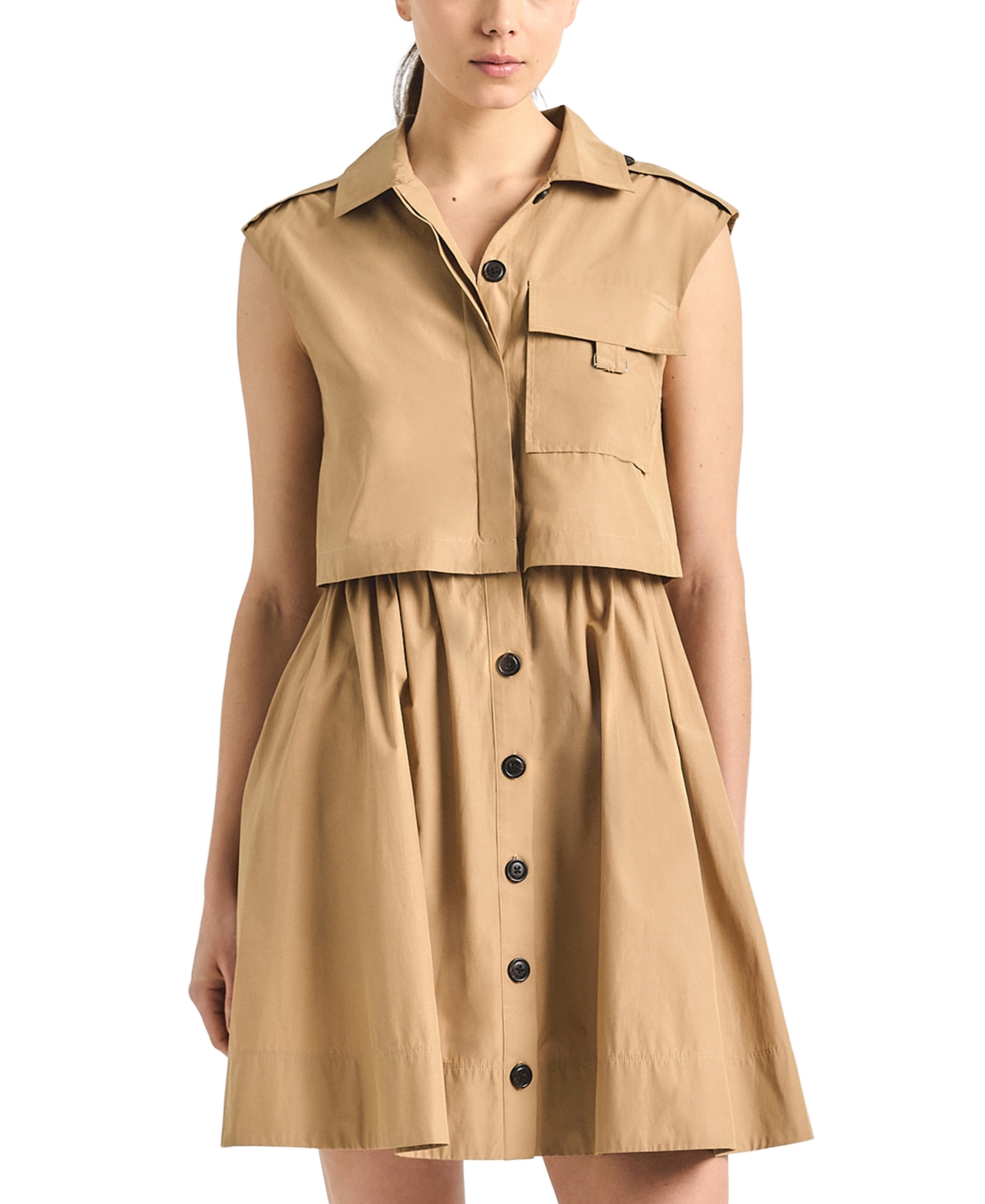 Click here for Derek Lam 10 Crosby Womens Sequoia V-Neck Button-D... prices