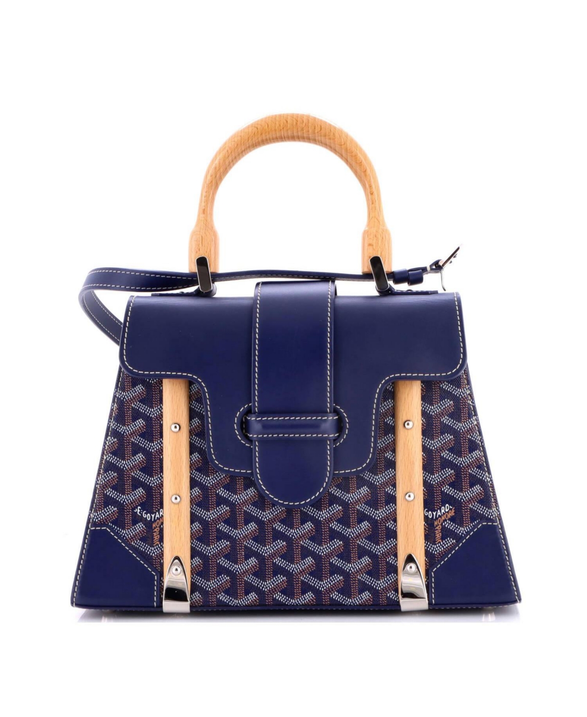Click here for Pre-Owned Goyard Pm Saigon Top Handle Bag Coated C... prices