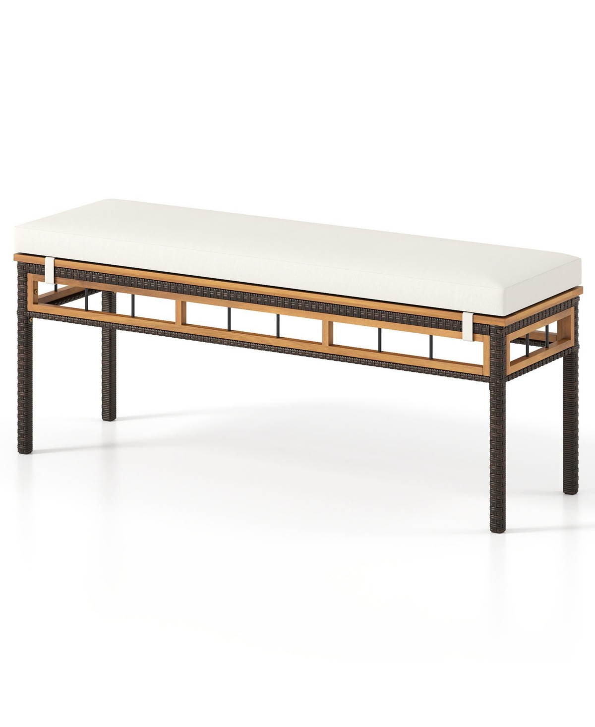 Click here for Slickblue Outdoor 2-Person Bench with Acacia Wood... prices