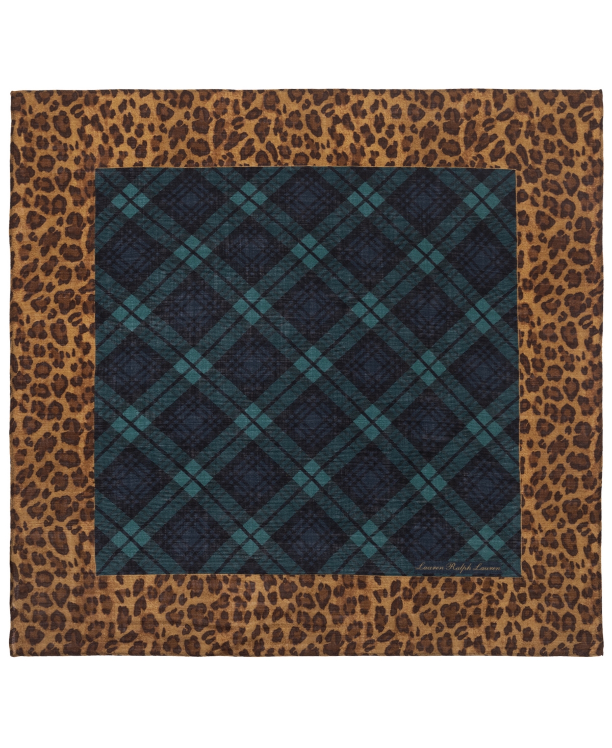 Click here for Lauren Ralph Lauren Plaid Animal Small Square Scar... prices