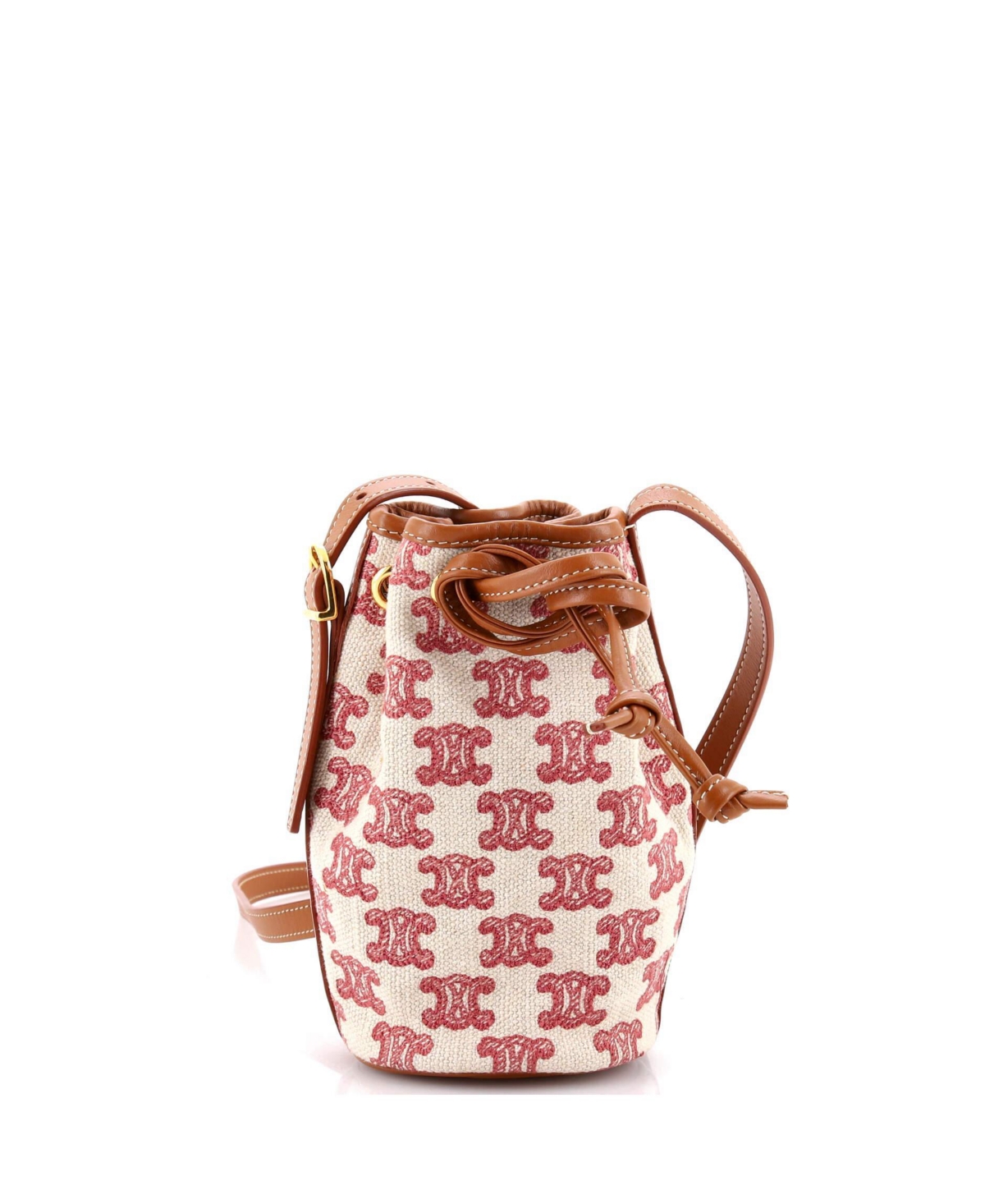 Click here for Pre-Owned Celine Micro Drawstring Bucket Bag Triom... prices