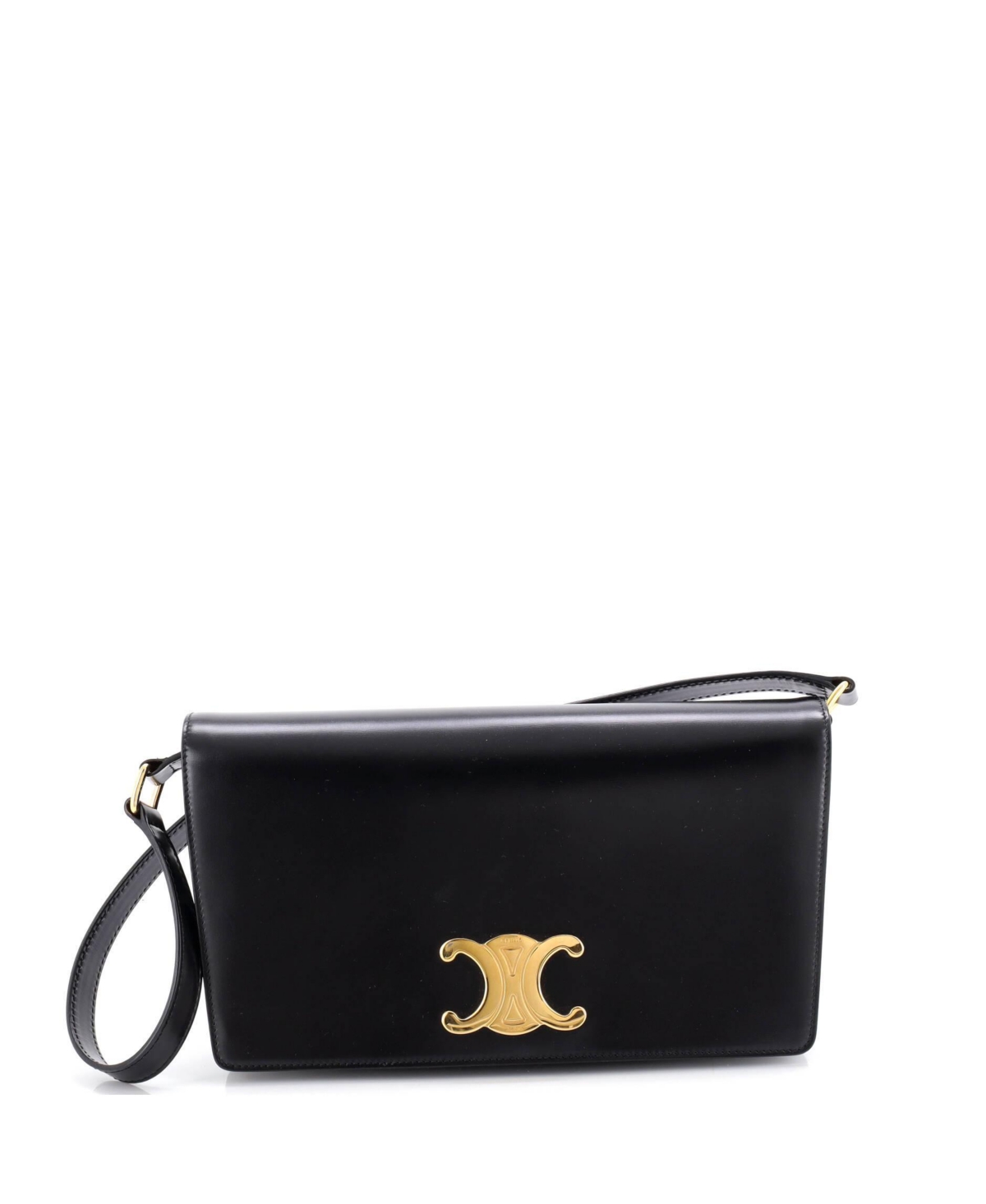 Click here for Pre-Owned Celine Trapeze Triomphe Shoulder Bag Smo... prices