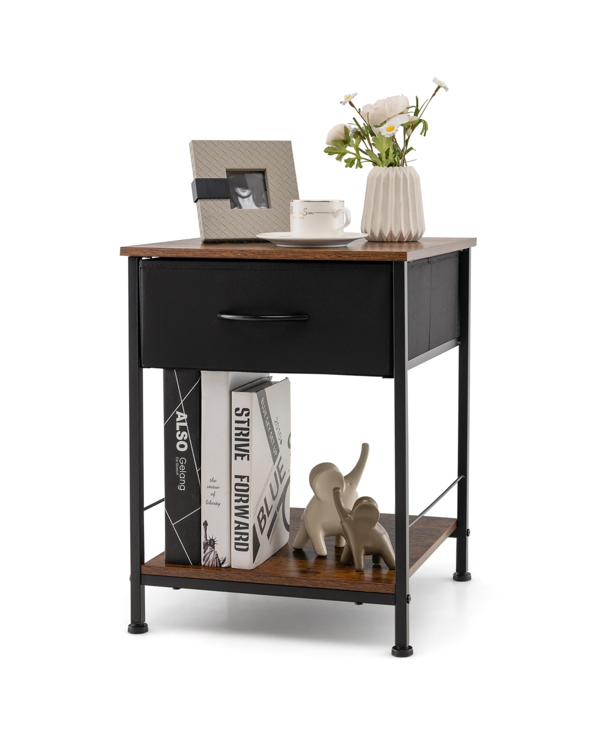 Click here for Costway 2-tier Nightstand Bedside End Sofa Table w... prices