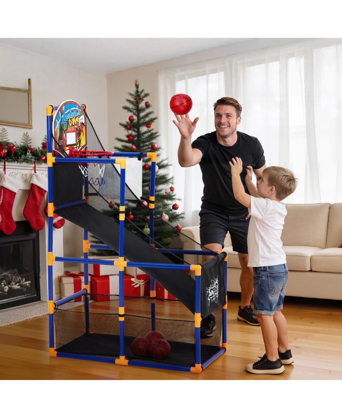 Click here for homfan 12.8 x 6.1 x 16.3 Inch Kids Basketball Hoop... prices