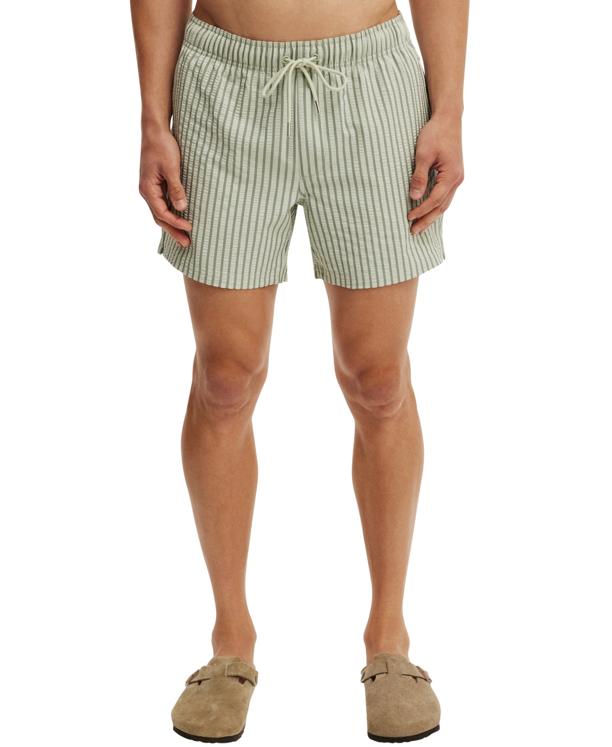 Click here for Cotton On Mens Swim Strech Pull-On Shorts - Green... prices