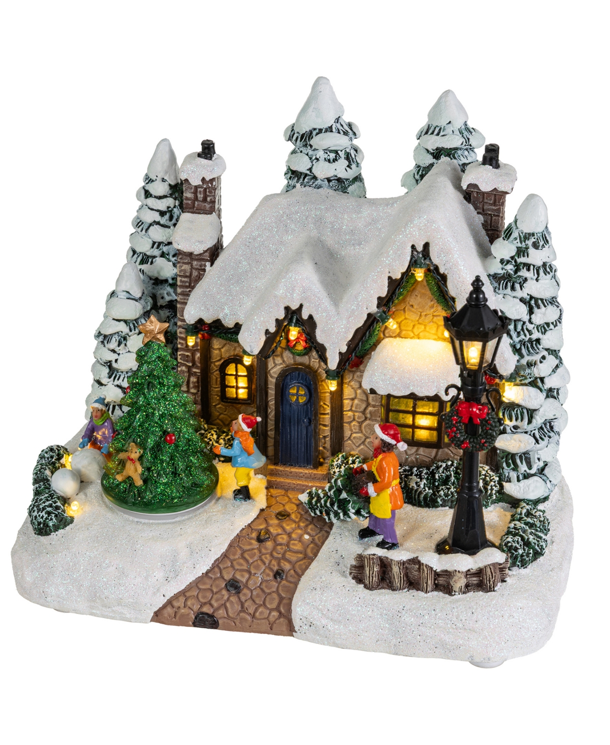 Click here for Glitzhome 9.5L Lighted Christmas Snow Musical Resi... prices