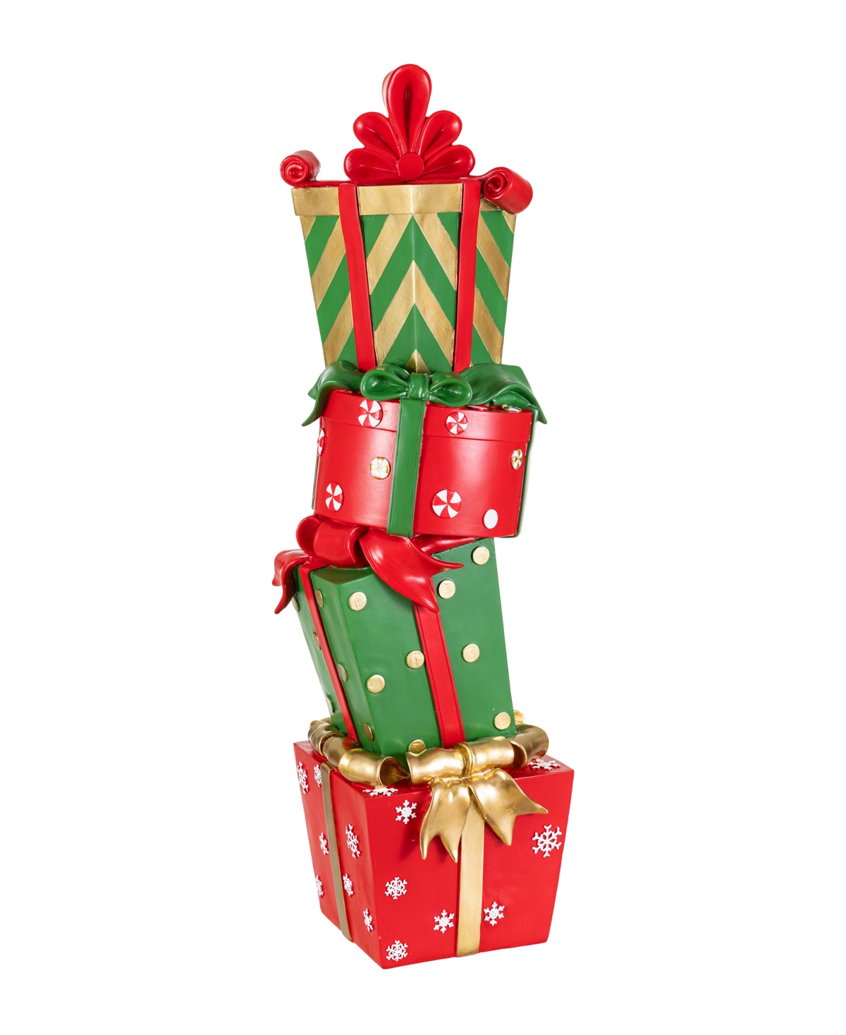 Click here for Glitzhome 30.25 Christmas Stacked Gift Box Porch D... prices