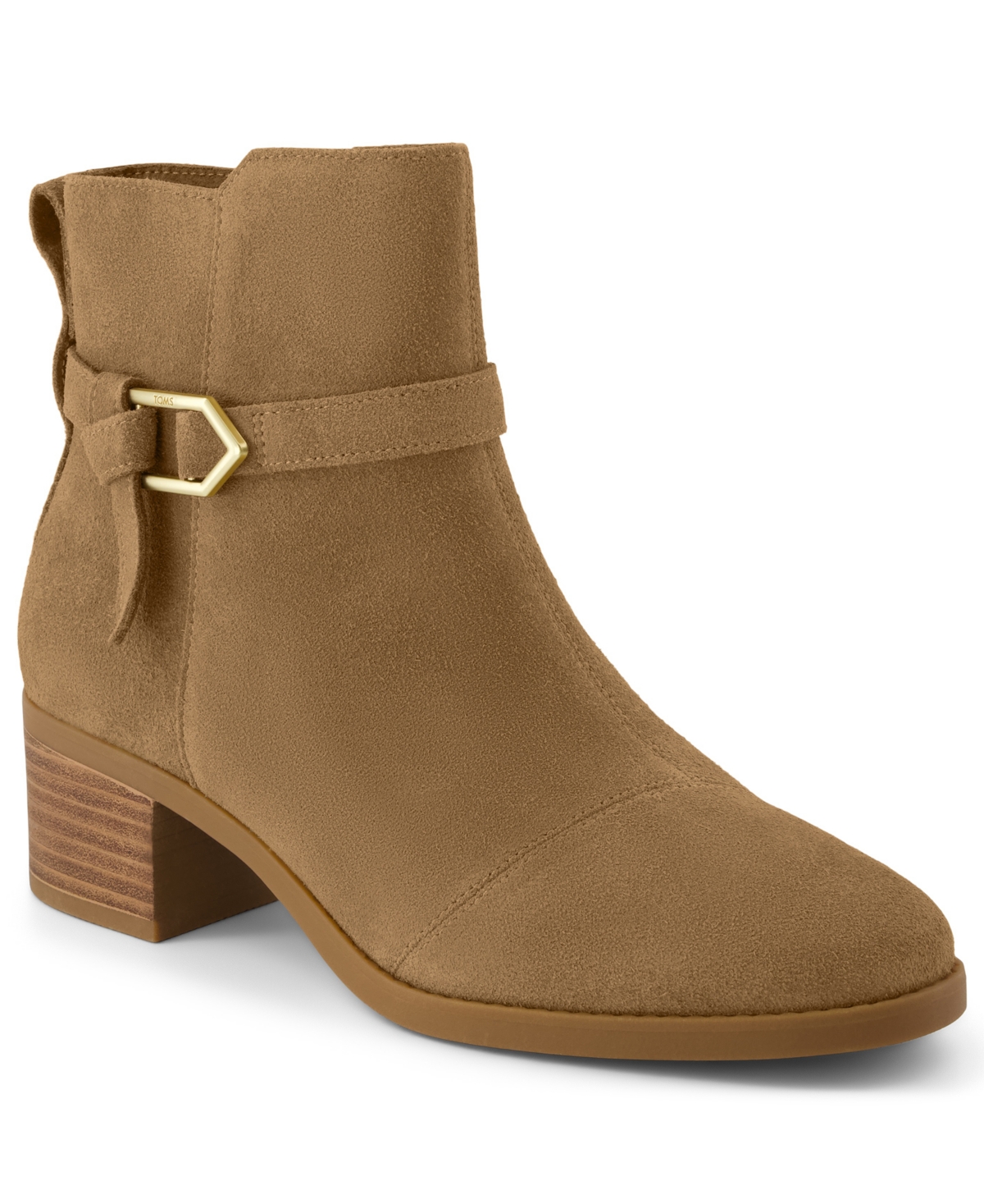 Click here for Toms Womens Delilah Buckle Ankle Booties - Toffee... prices