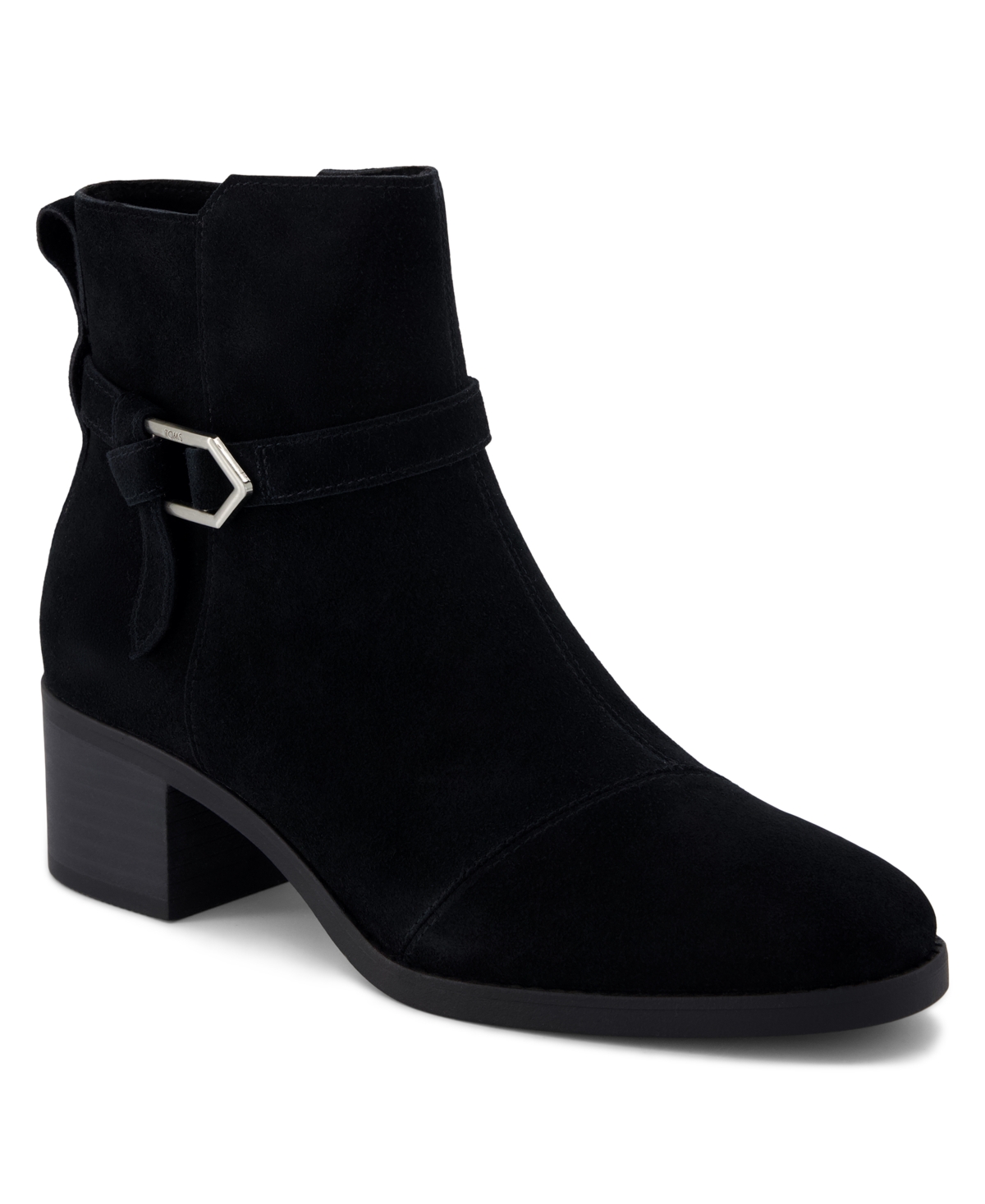 Click here for Toms Womens Delilah Buckle Ankle Booties - Black S... prices