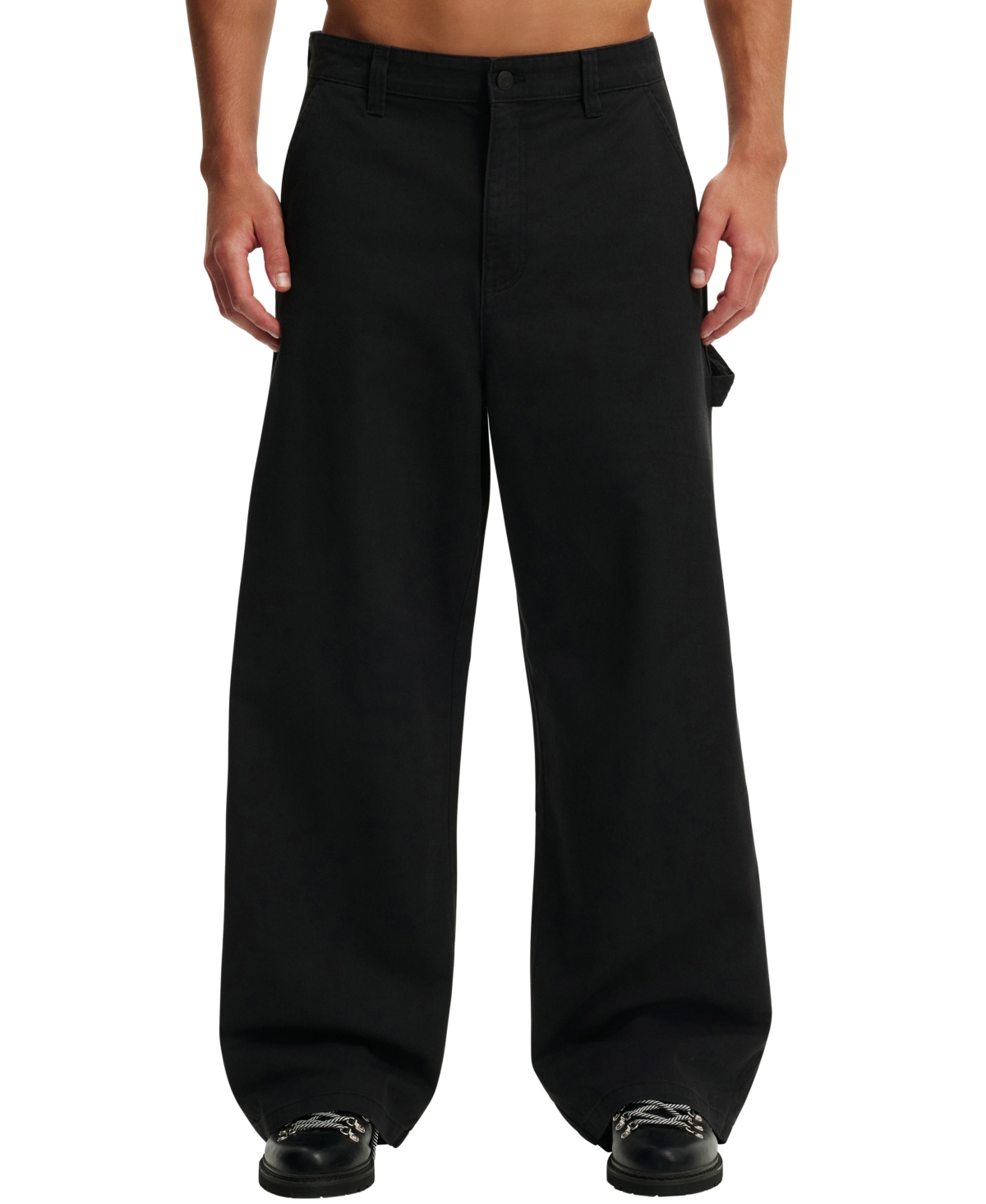 Click here for Cotton On Mens Super Baggy Worker Pants - Black prices