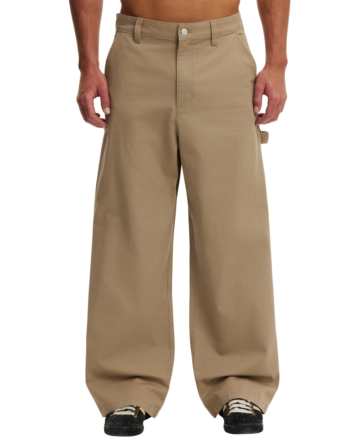 Click here for Cotton On Mens Super Baggy Worker Pants - Brown prices